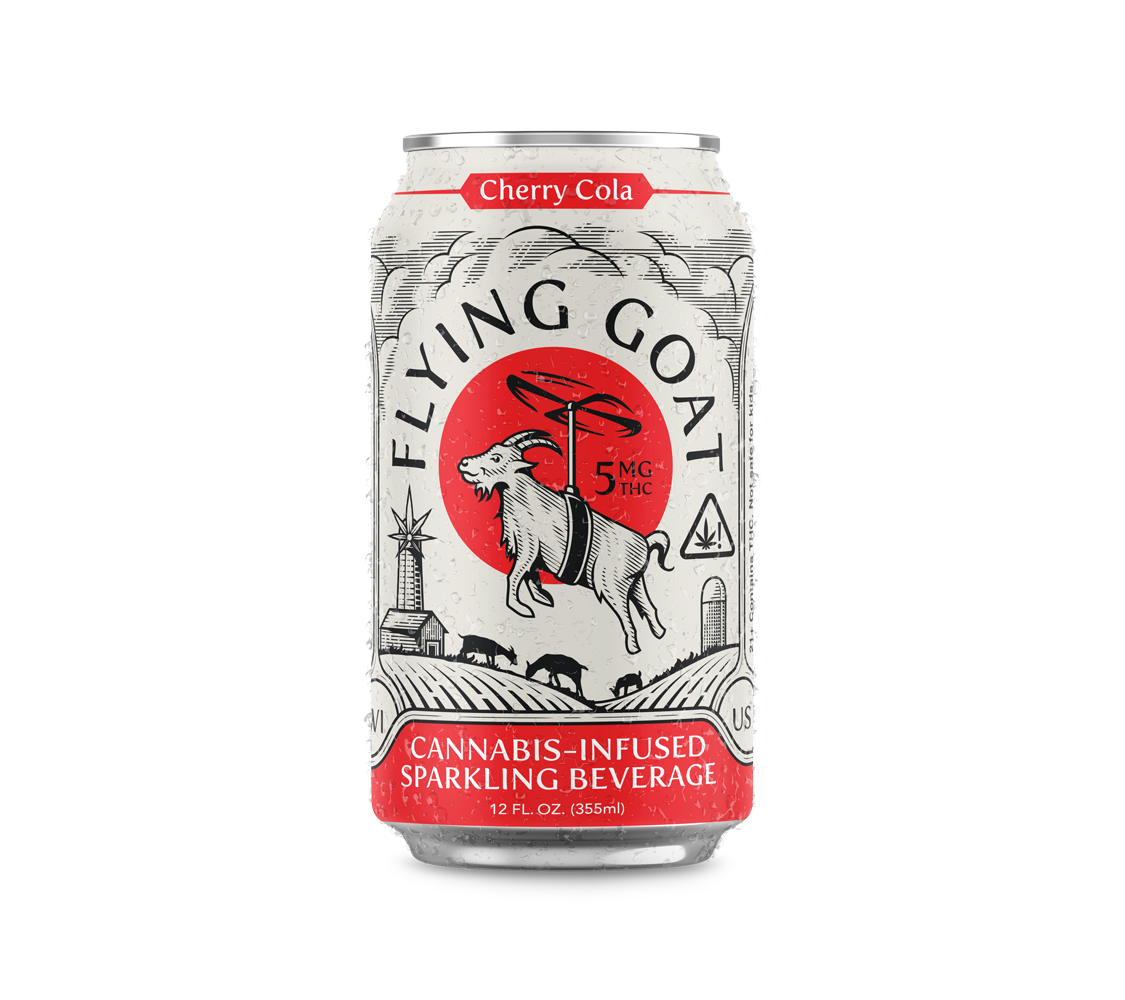 Flying Goat Cherry Cola | THC Infused Wisconsin Soda